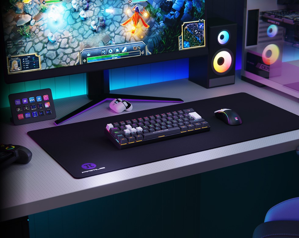 TECLADO MECANICO GAMING PRIMUS PKS-060G-S BALLISTA61T RED SWITCH BLACK ...